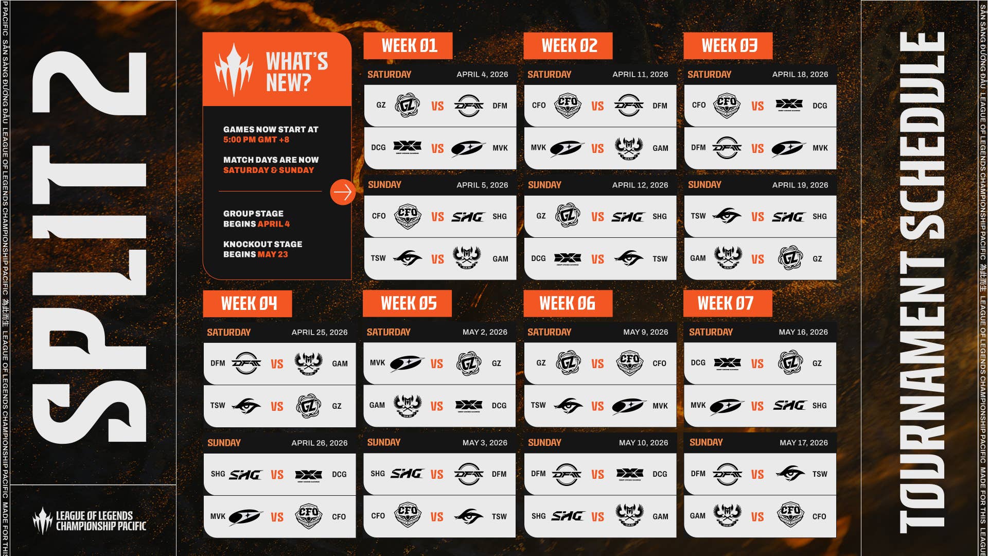 LCP 2026 Split 2 Schedule, Format, and Key Details - GameDaily