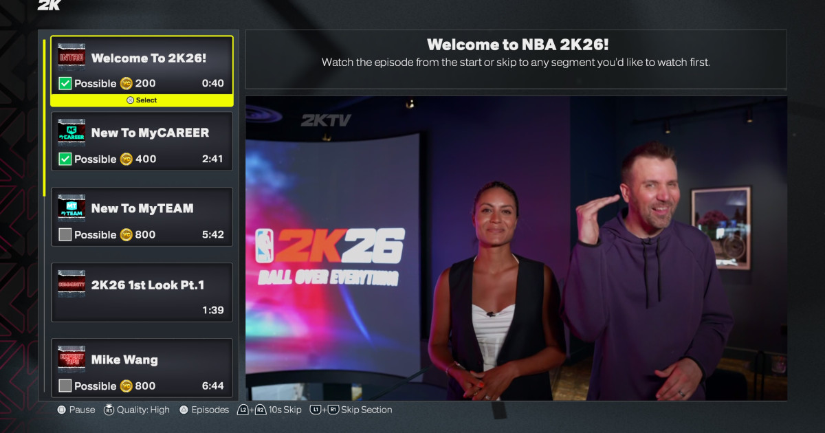 NBA 2K26 2KTV Season 12 Episode 1 Answers - GameDaily