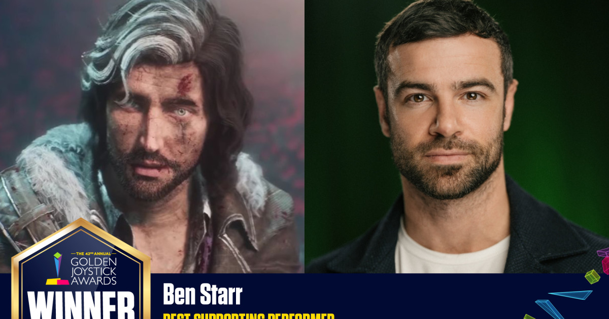 Ben Starr Wins Best Supporting Performer Award at the Golden Joystick ...