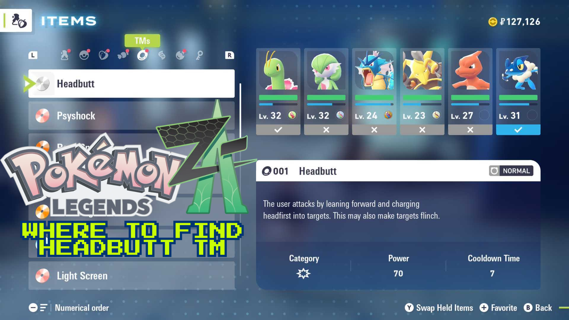 Where to find Headbutt TM in Pokemon Legends ZA - GameDaily