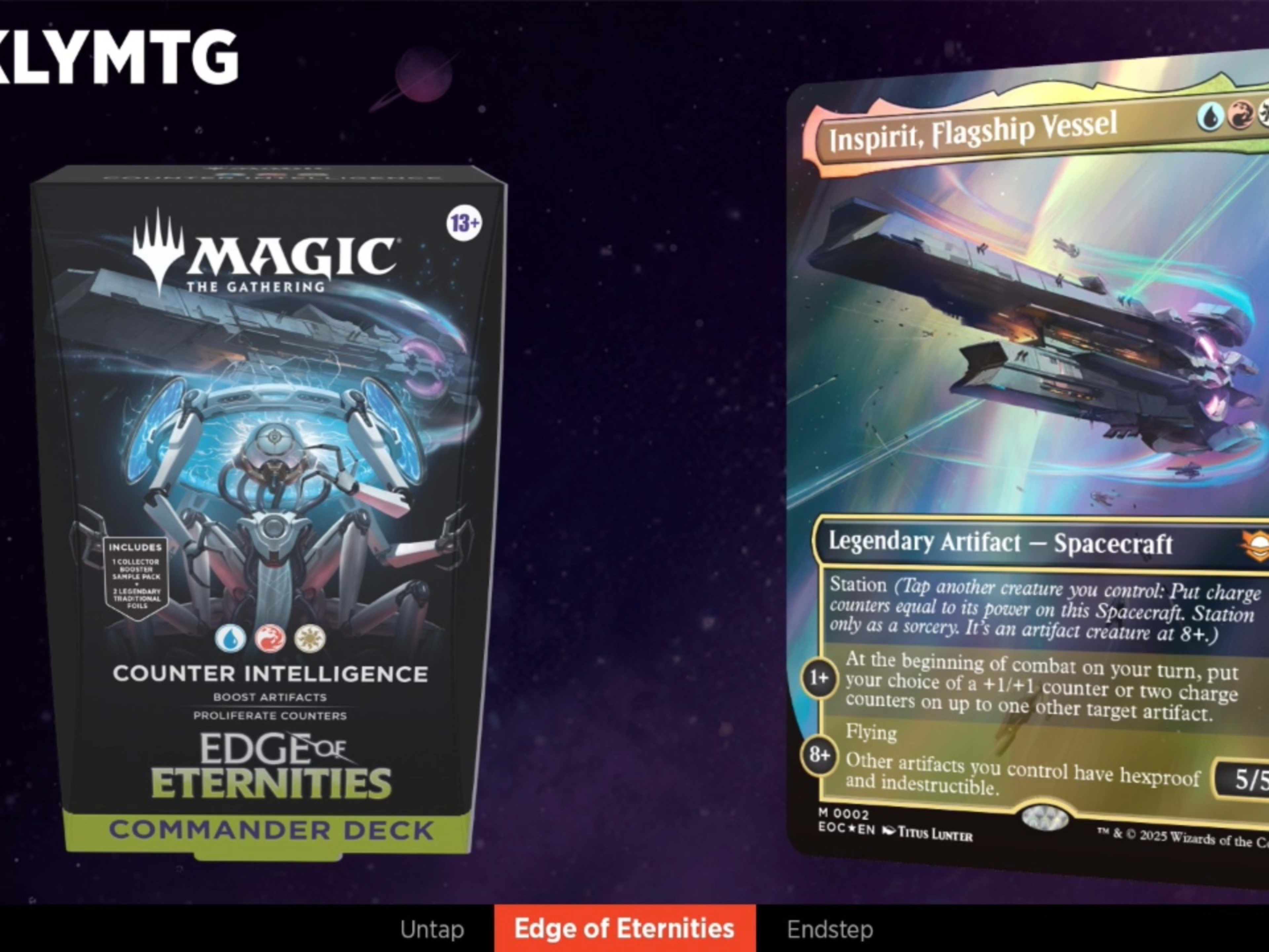 MTG Edge of Eternities Counter Intelligence Precon Deck List Revealed ...