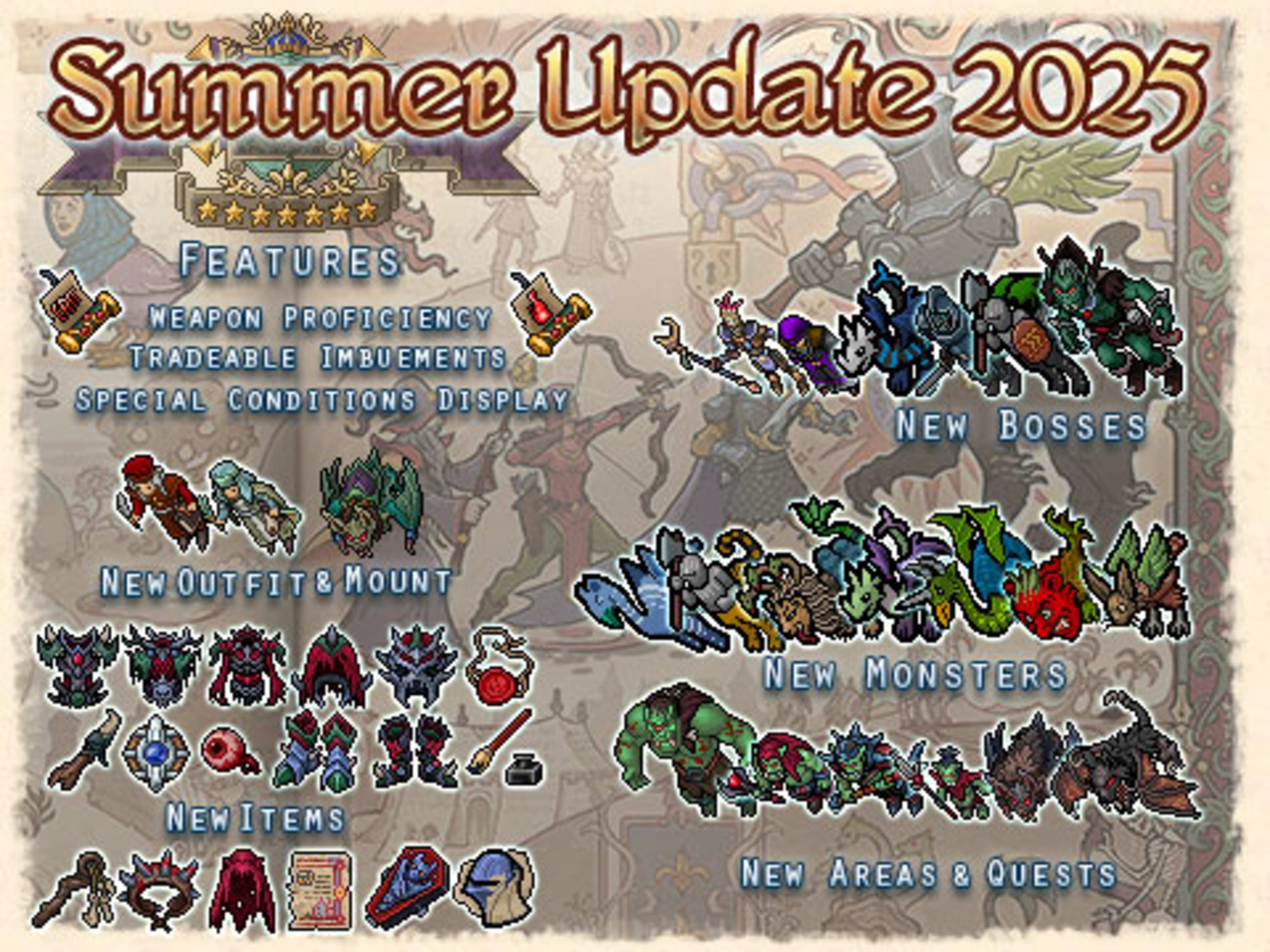 Over 400 Weapons Gain Skill Trees in Tibia’s Massive Summer Update ...