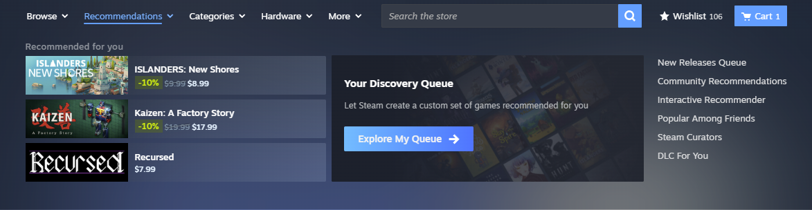 Steam's Redesigned Store Menu Is Now Available In The Store's Beta ...