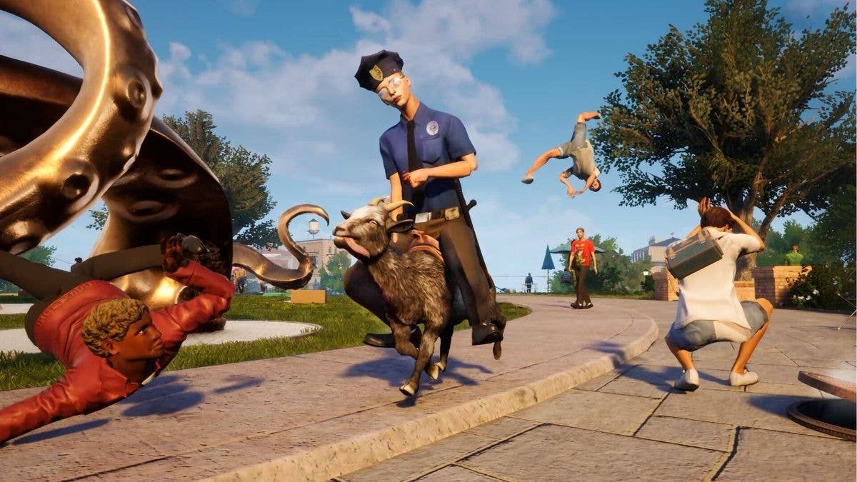 Goat Simulator 3: Baadlands Furry Road DLC Roars into Chaos on November ...