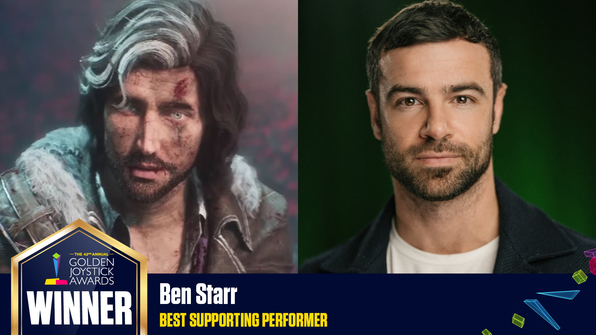 Ben Starr Wins Best Supporting Performer Award at the Golden Joystick ...