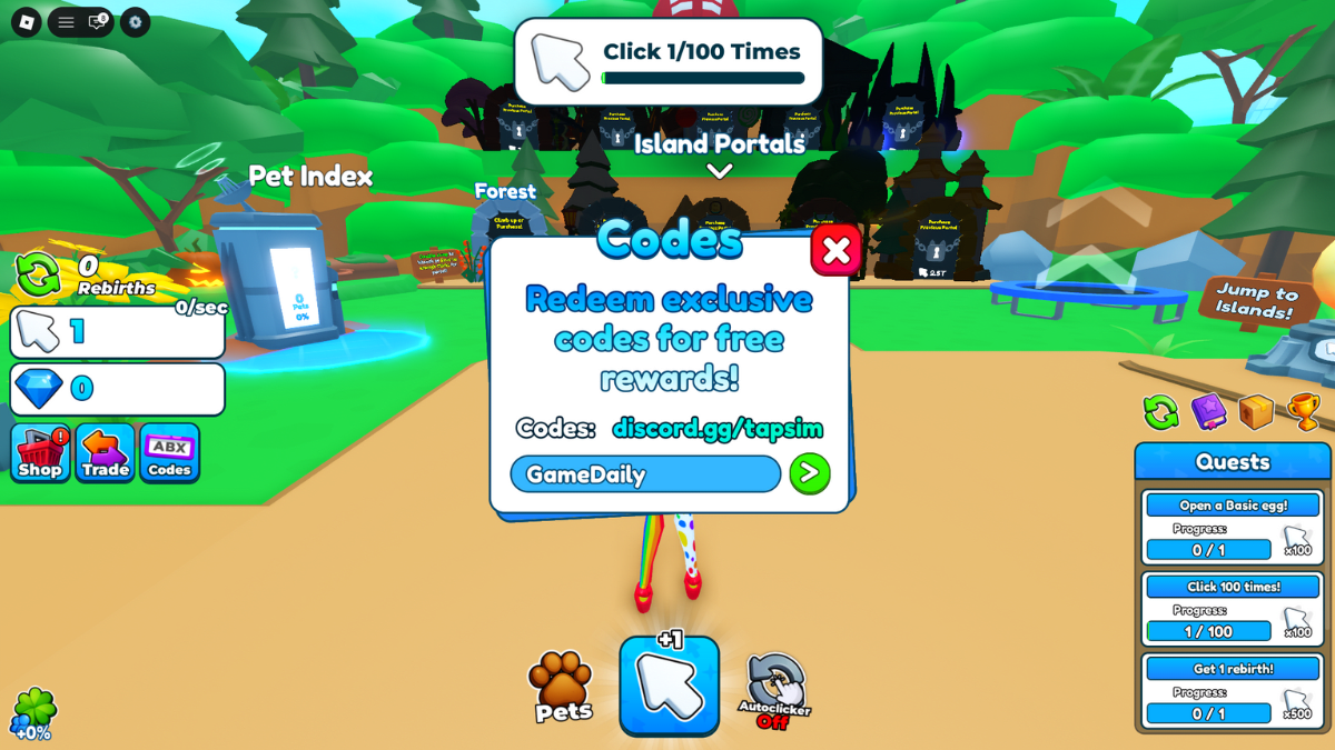 Tap Simulator Codes (January 2026) - GameDaily