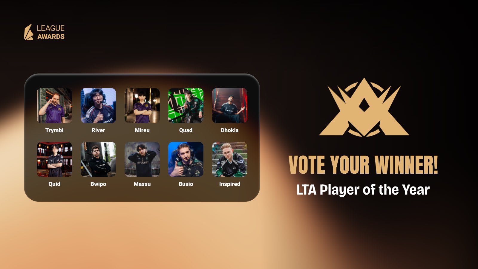 Inspired Wins LTA Player of the Year at League Awards 2025 - GameDaily