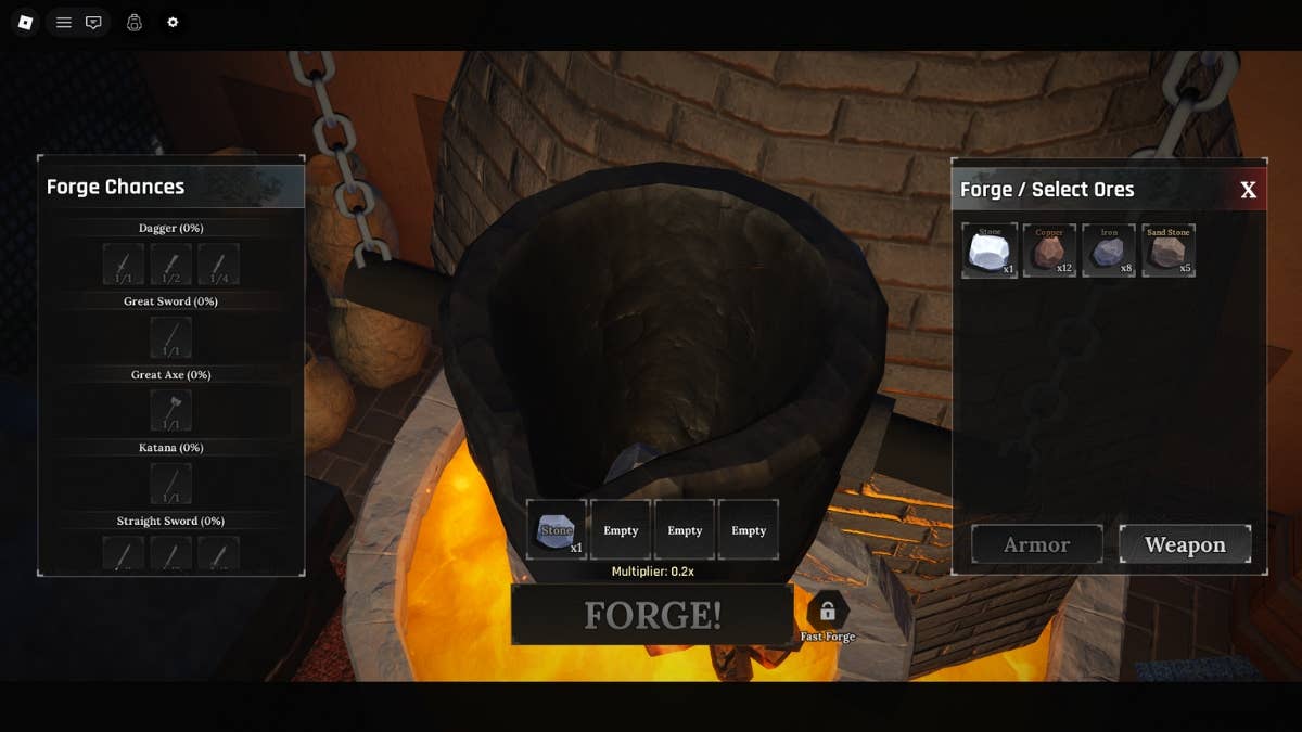 Roblox How to Get Stone in The Forge - GameDaily